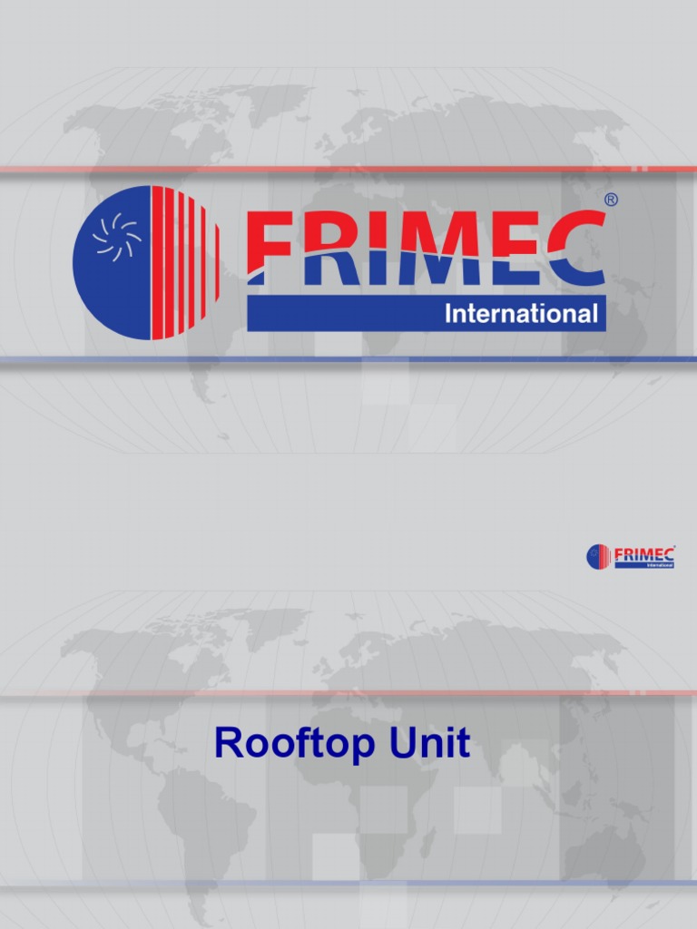 Dokumen - Tips Rooftop Unit Introduction Rooftop Unit Tica Frimec ...