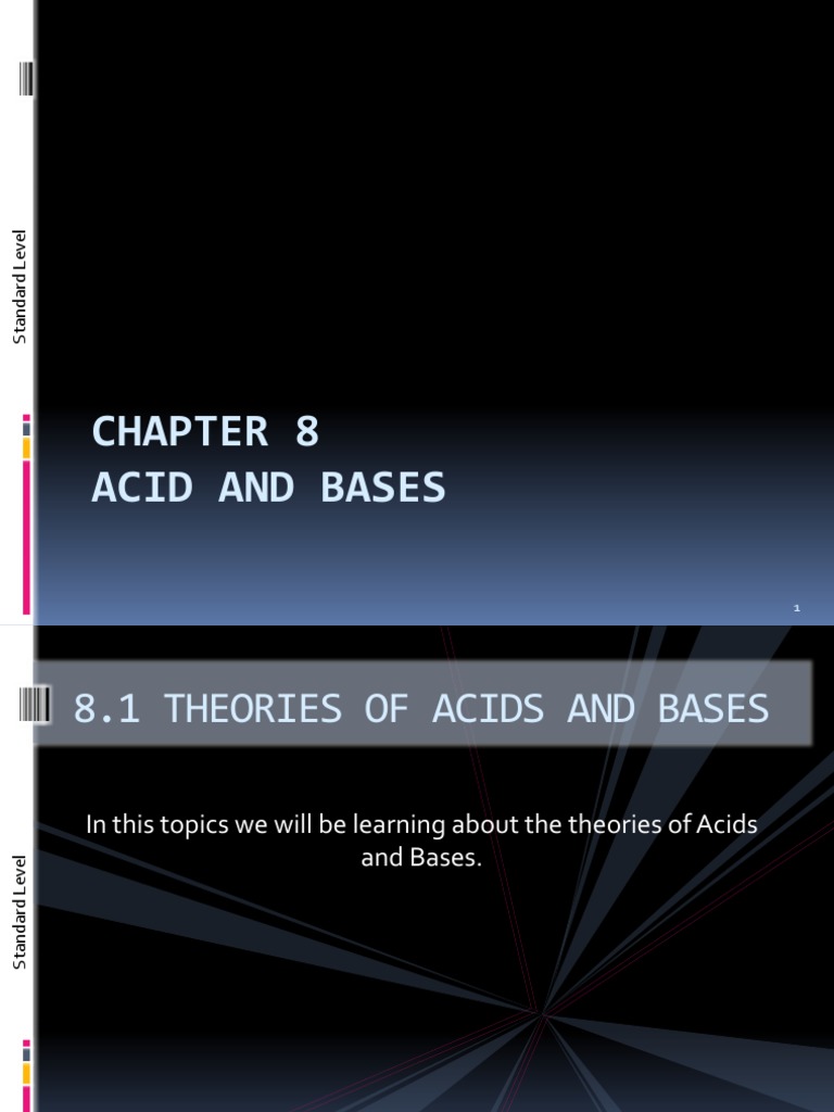 Chapter 8 Chemistry | PDF | Acid | Ph