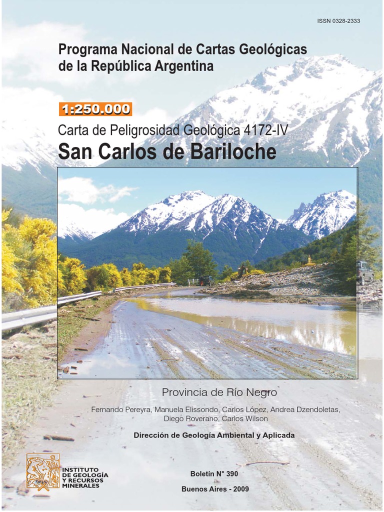 Carta Geologica Bariloche | PDF | Roca clástica | Granito