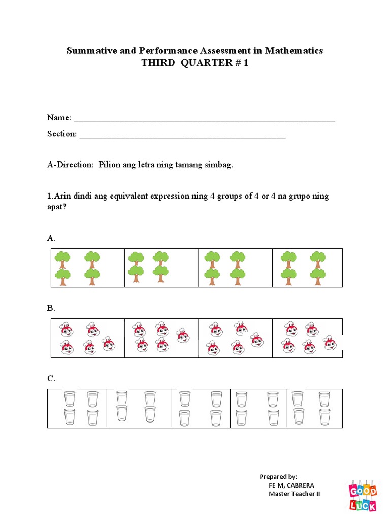 3rd Quater Summative | PDF
