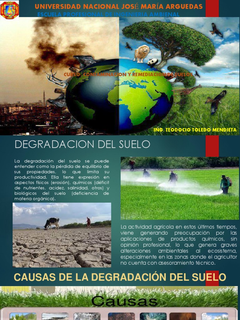 Unidad01 Semana 2 Degradacion Del Suelo | PDF | Suelo | Deforestación