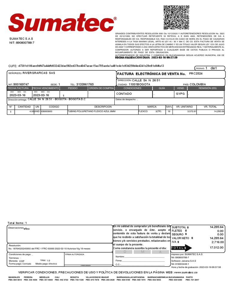 Sumatec FRC-2524 | PDF | Contabilidad | Business