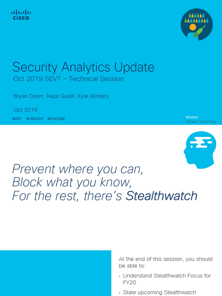 Stealthwatch FY20 Sales Training | PDF | Cloud Computing | Denial Of ...