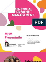 Updated Menstrual Hygiene Presentation | PDF | Menstruation | Public Health