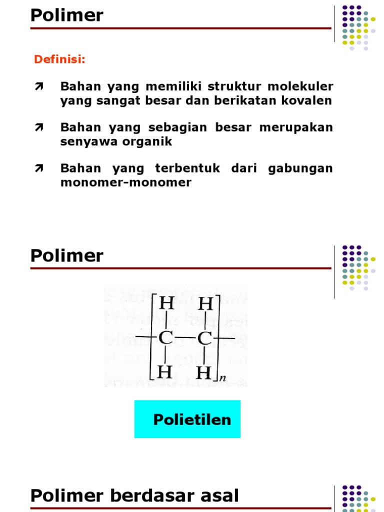 Week 03 - Polimer | PDF | Griya & Taman | Sains & Matematika