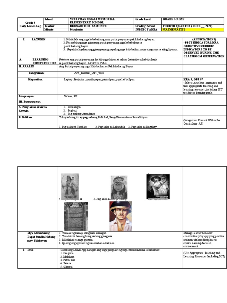 Araling Panlipunan 4TH Quarter Cot | PDF