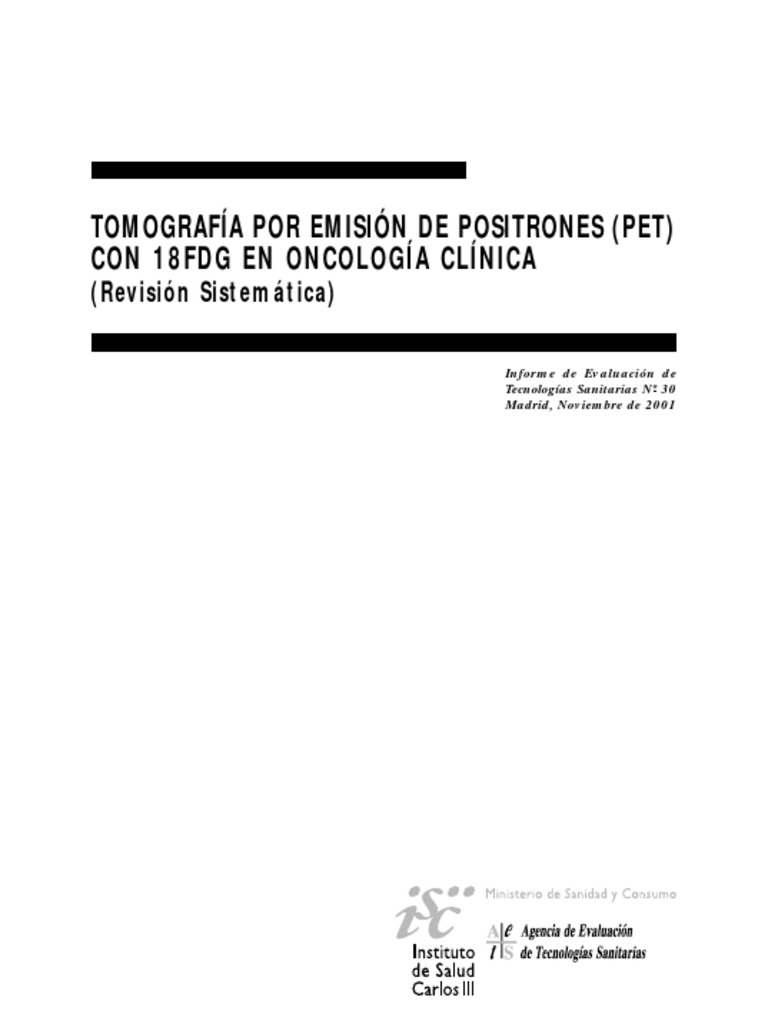 TomografÍa Por Emision de Positrones en OncologÍa | PDF | Tomografía de emisión de positrones ...