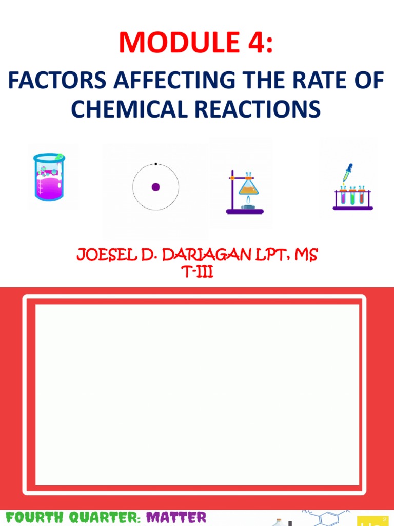 Week7 - Rate of Chemical Reactions | PDF | Reaction Rate | Chemical ...
