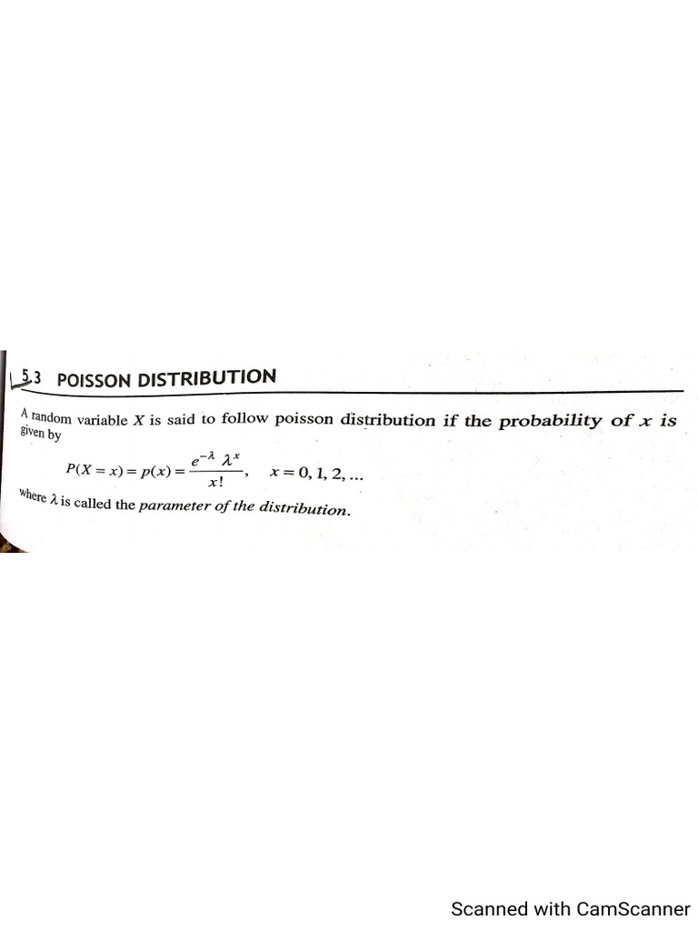 Poison Distribution | PDF