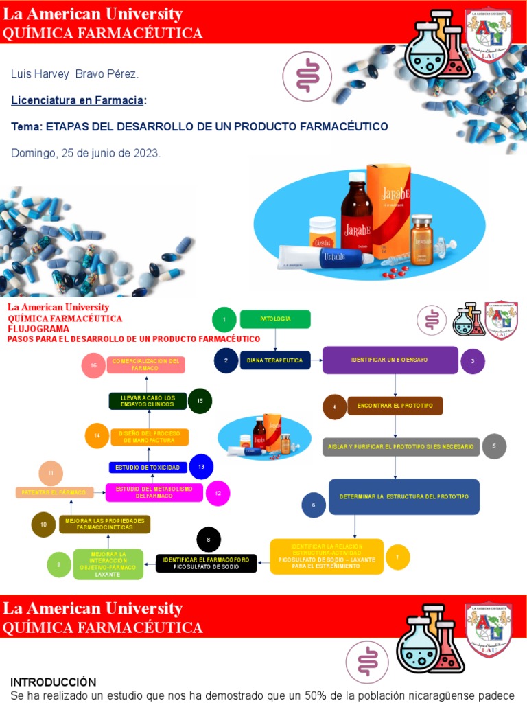 FLUJOGRAMA Etapas Del Desarrollo de Un Producto Farmaceutico | Descargar gratis PDF ...