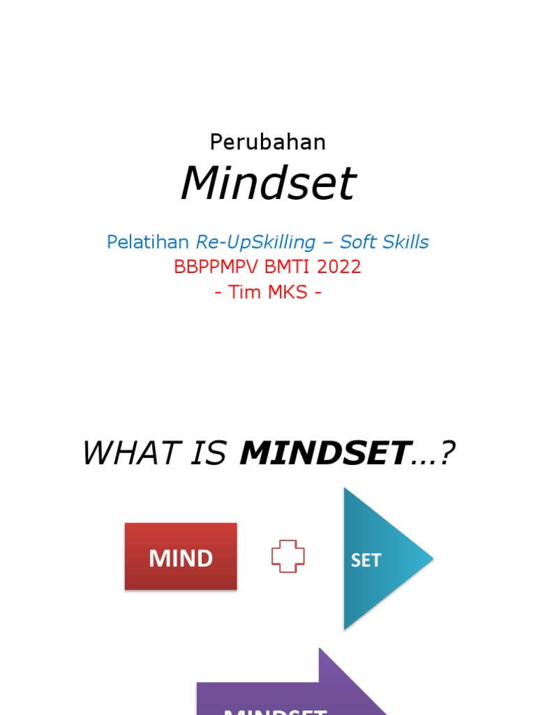 1 Softskill MINDSET | PDF