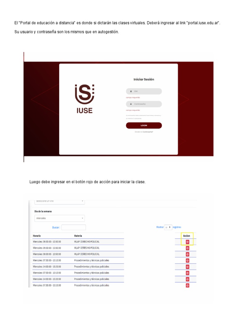 Instructivo Portal | PDF