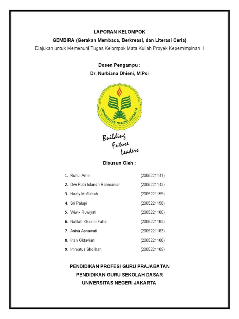 COVER 2 LAPORAN KELOMPOK | PDF