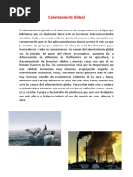 FICHA DE ACTIVIDADES Calentamiento Global 12 | PDF | Ciencia y ...