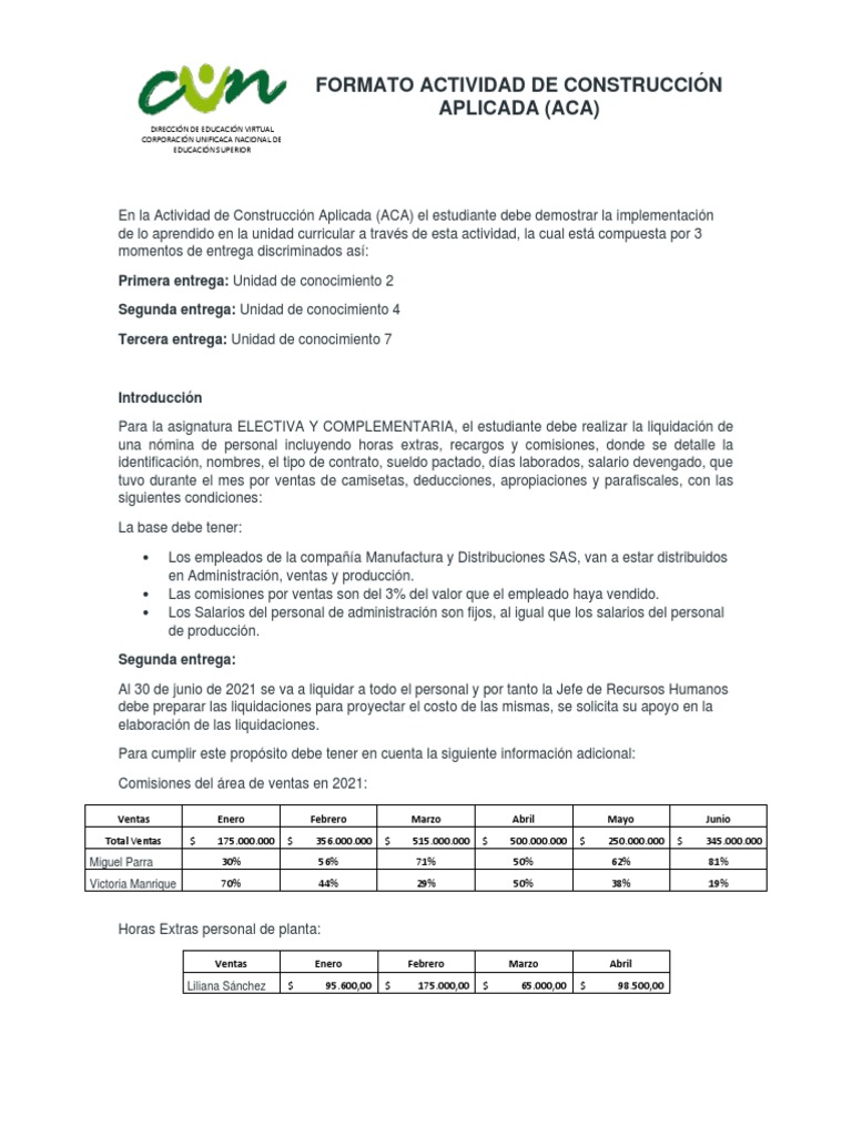 Liquidación Nómina y Comisiones 2021 | PDF | Finanzas y dinero