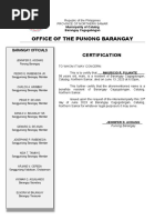 Barangay Clearance Template | PDF