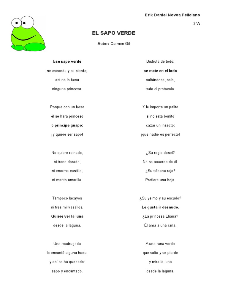 Sapo Verde POESÍA | PDF