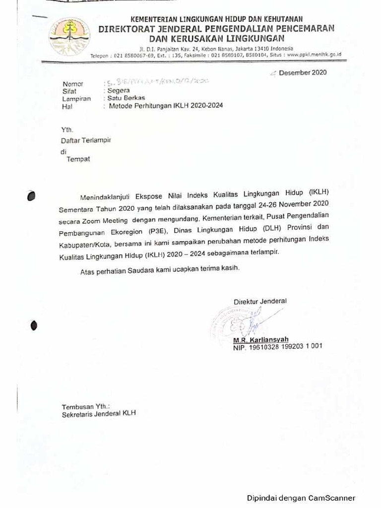 Metode Perhitungan IKLH 2020-2024 - 11zon | PDF