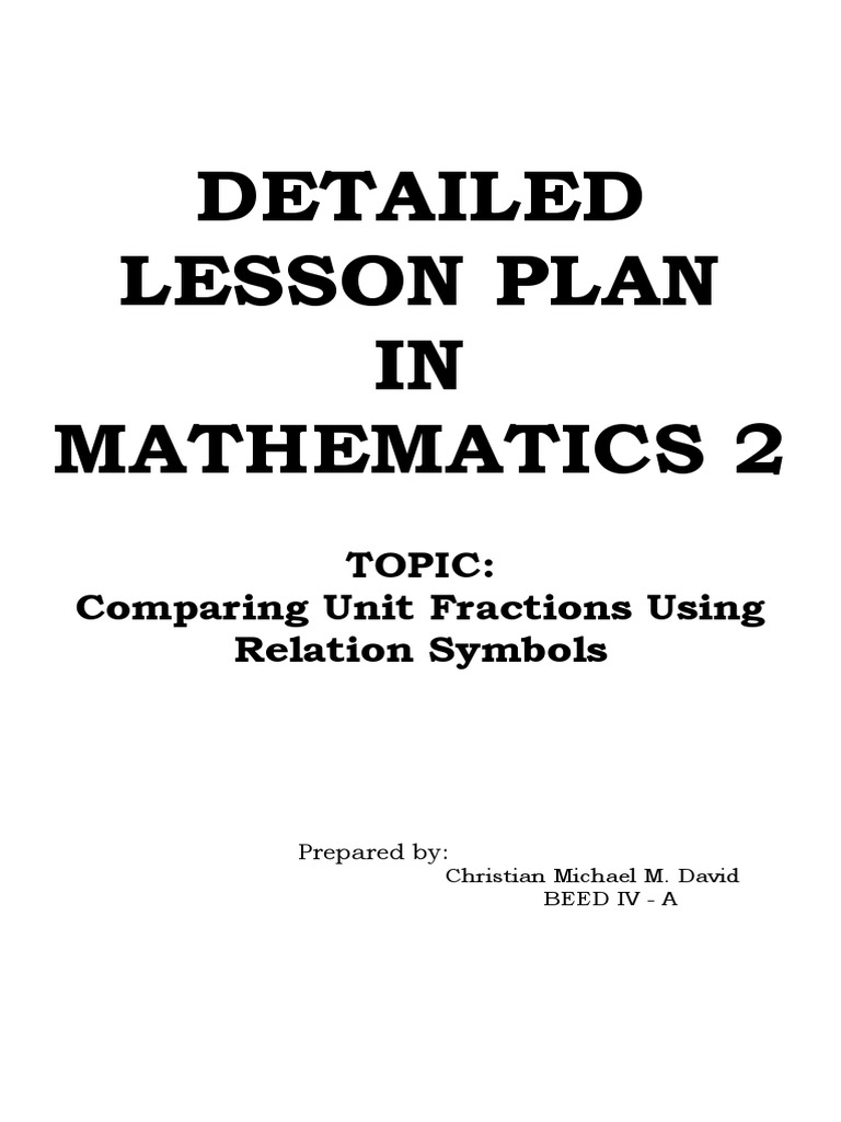 DETAILED LESSON PLAN Math 2 - Edited | PDF | Lesson Plan
