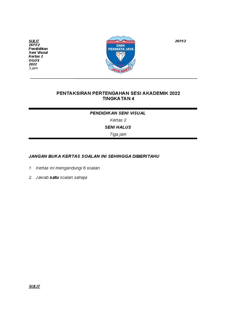 Pertengahan Tahun PSV K2 2022 | PDF