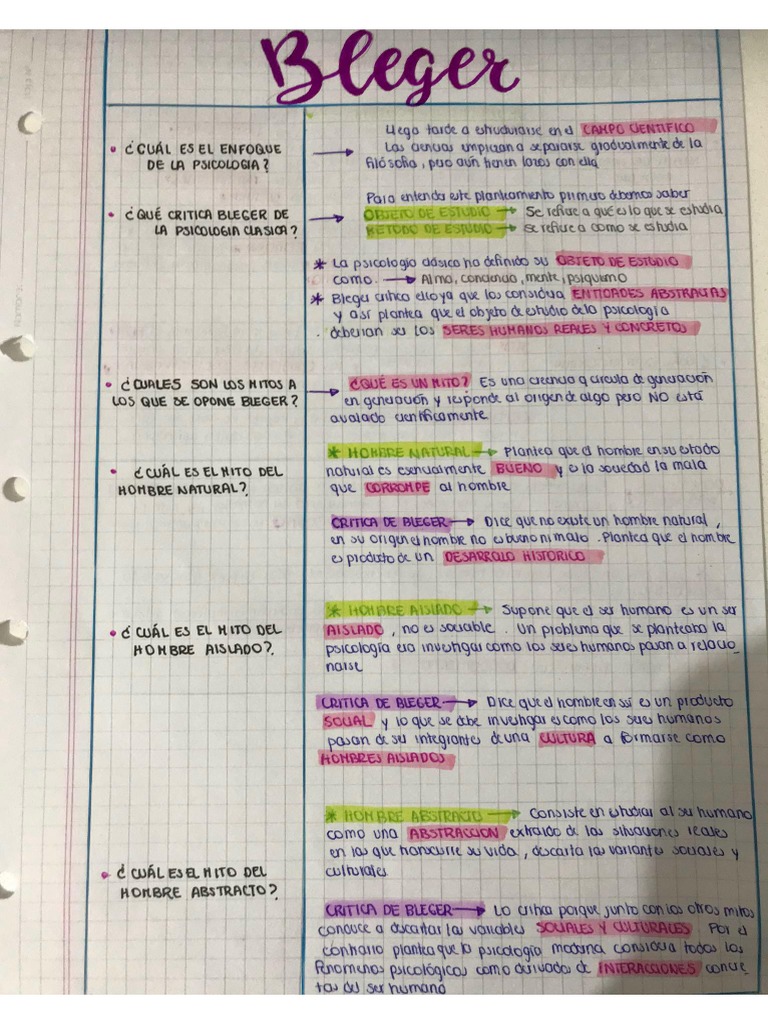 Resumen Bleger | PDF