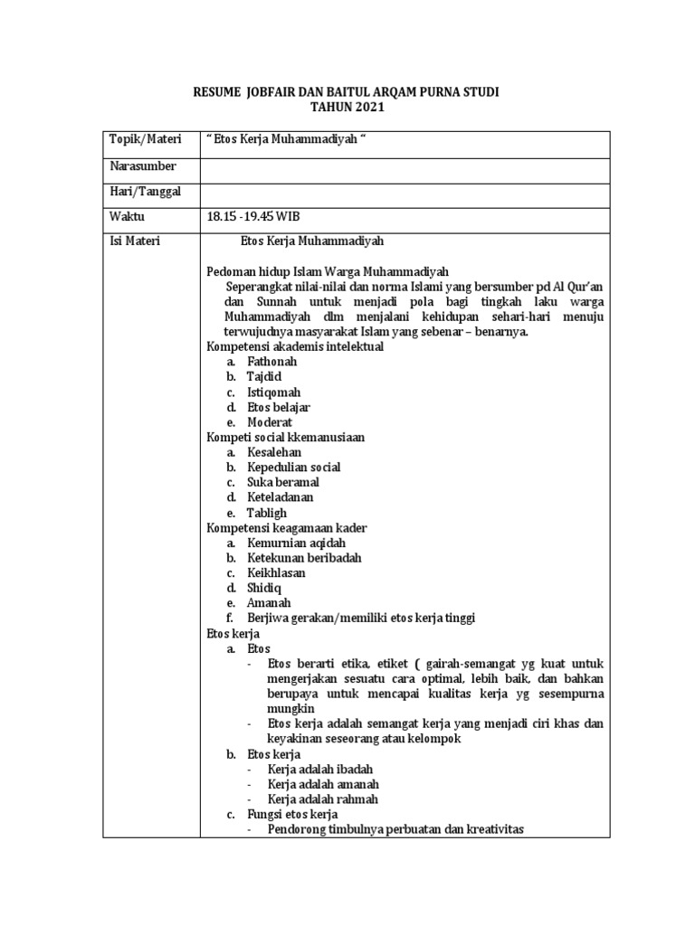 Resume Materi 4 | PDF