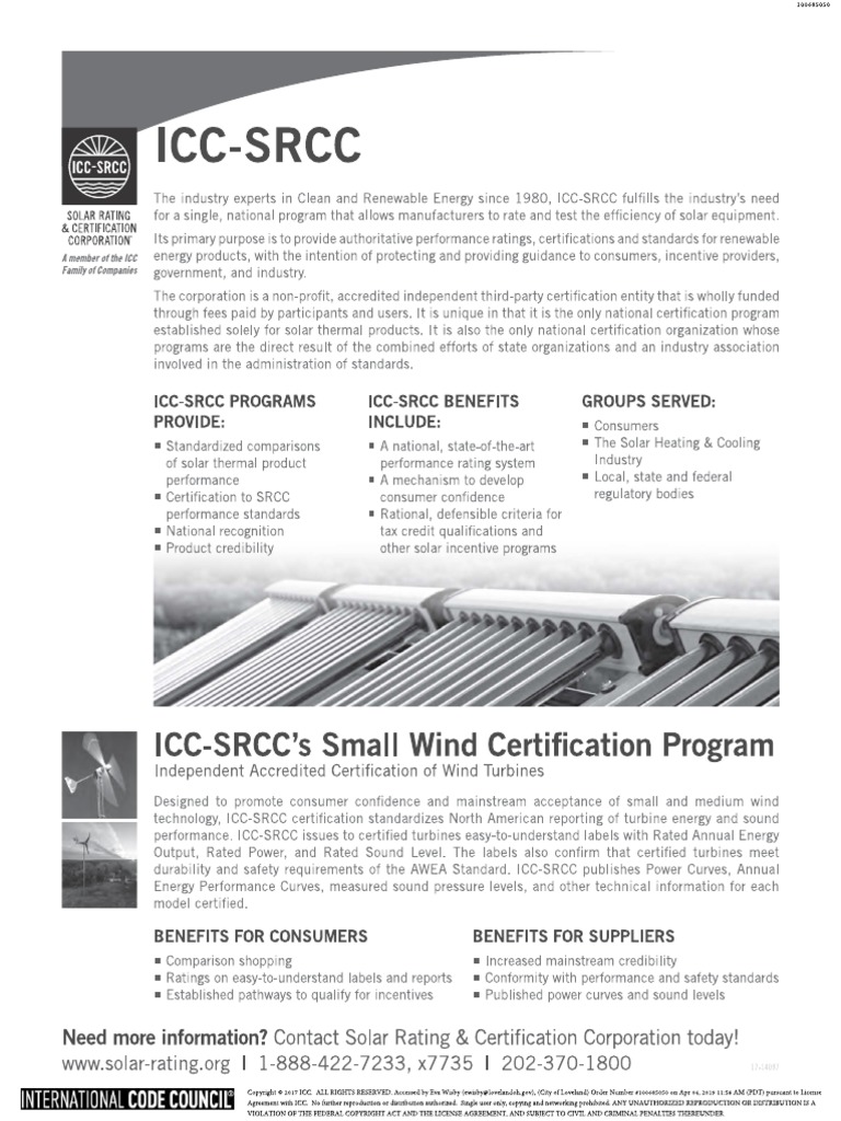 Icc SRCC | PDF