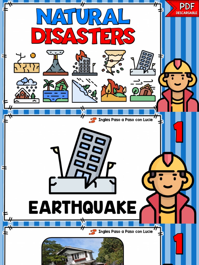 Ejemplos de desastres naturales en inglés | PDF