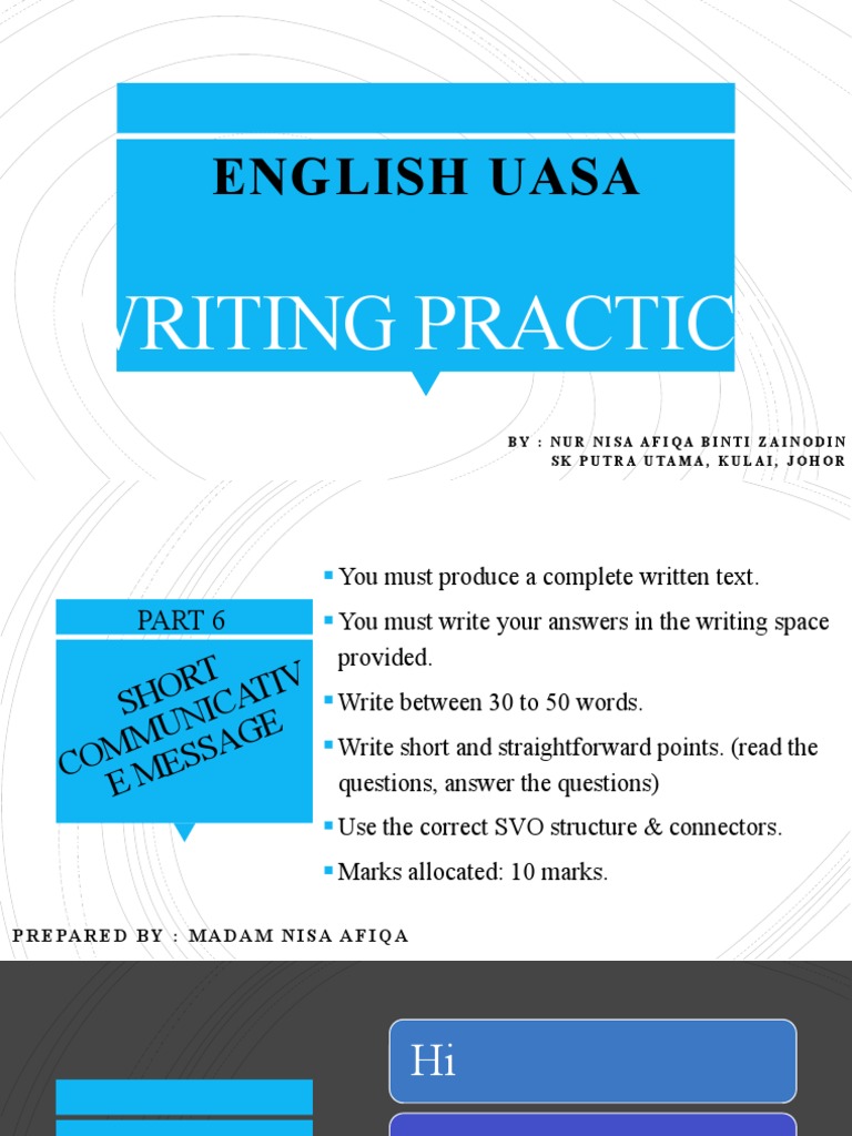Uasa Writing | PDF