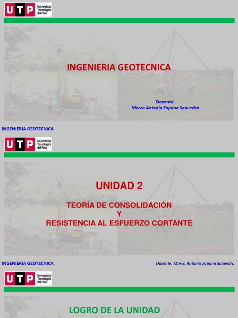 Geotecnia S04 s01 Consolidacion p2 | PDF | Mecánica de Medios Continuos ...