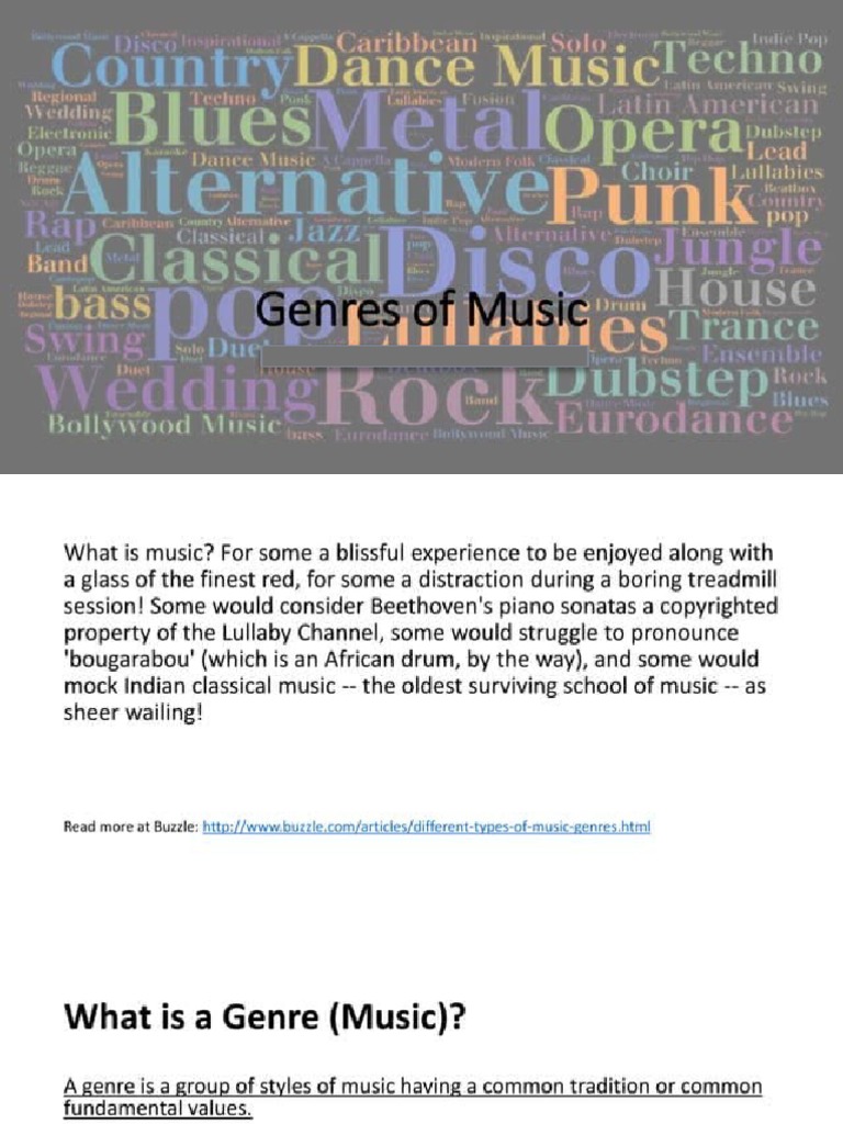 Genres of Music | PDF