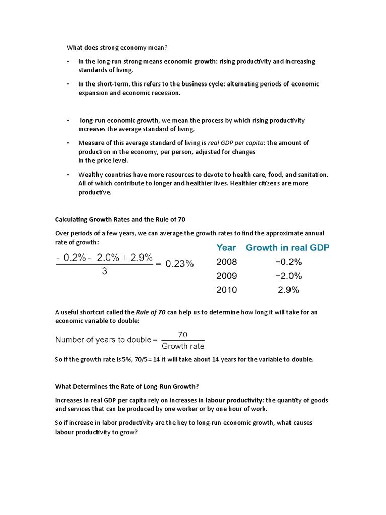Understanding Strong Economy Dynamics | PDF | Deficit Spending ...