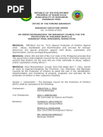 Executive Order No. 6, 2021 BCPC | PDF | Child Protection | Child Care