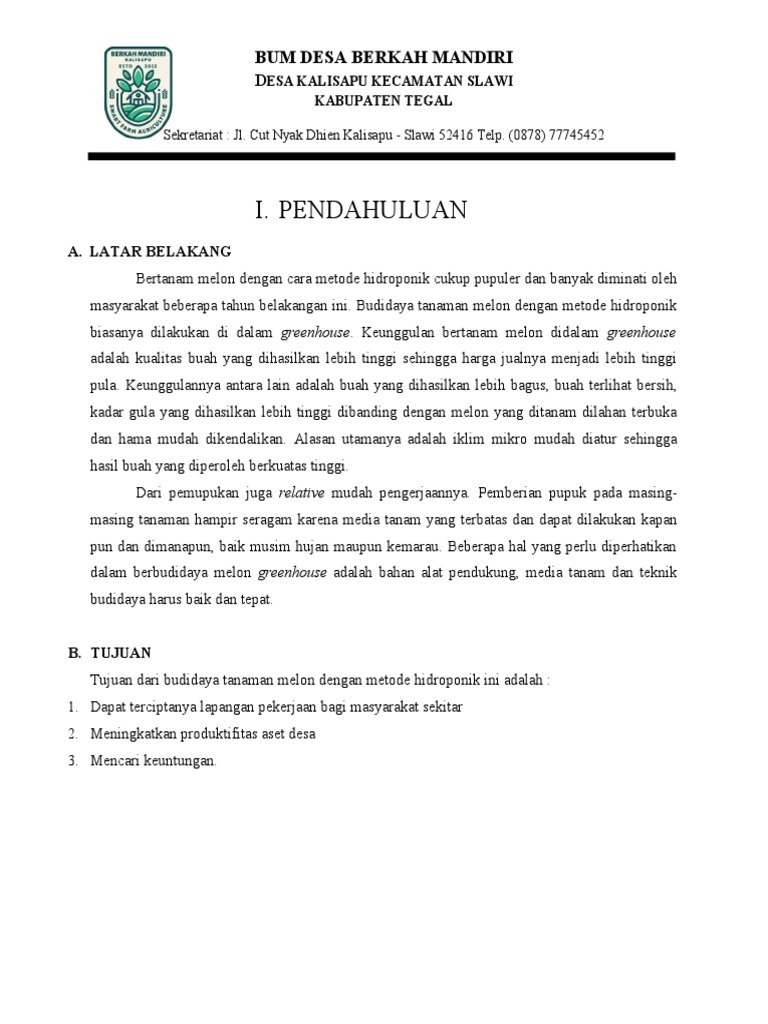 Proposal 2023 Melon-1 | PDF