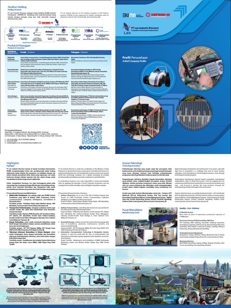 Profil PT Len Industri (Persero) | PDF | Transmitter | Printed Circuit ...