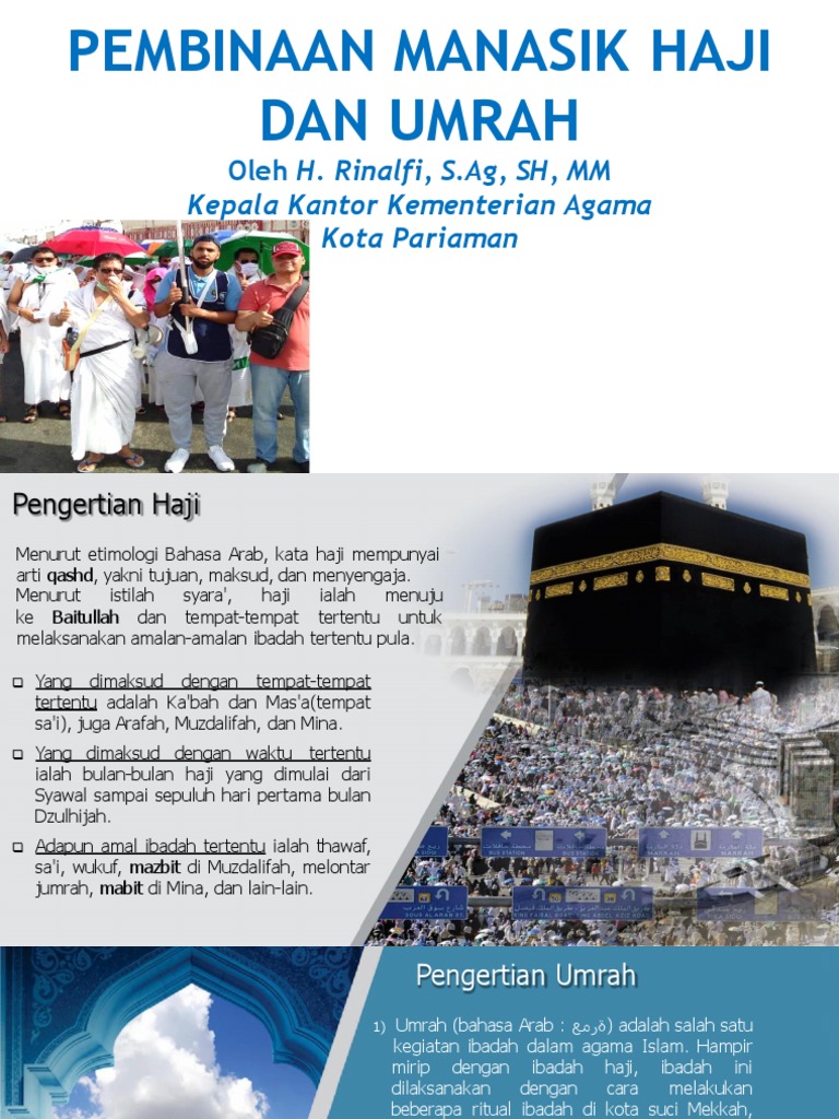 Materi Manasik Haji Dan Umrah H.rinalfi | PDF