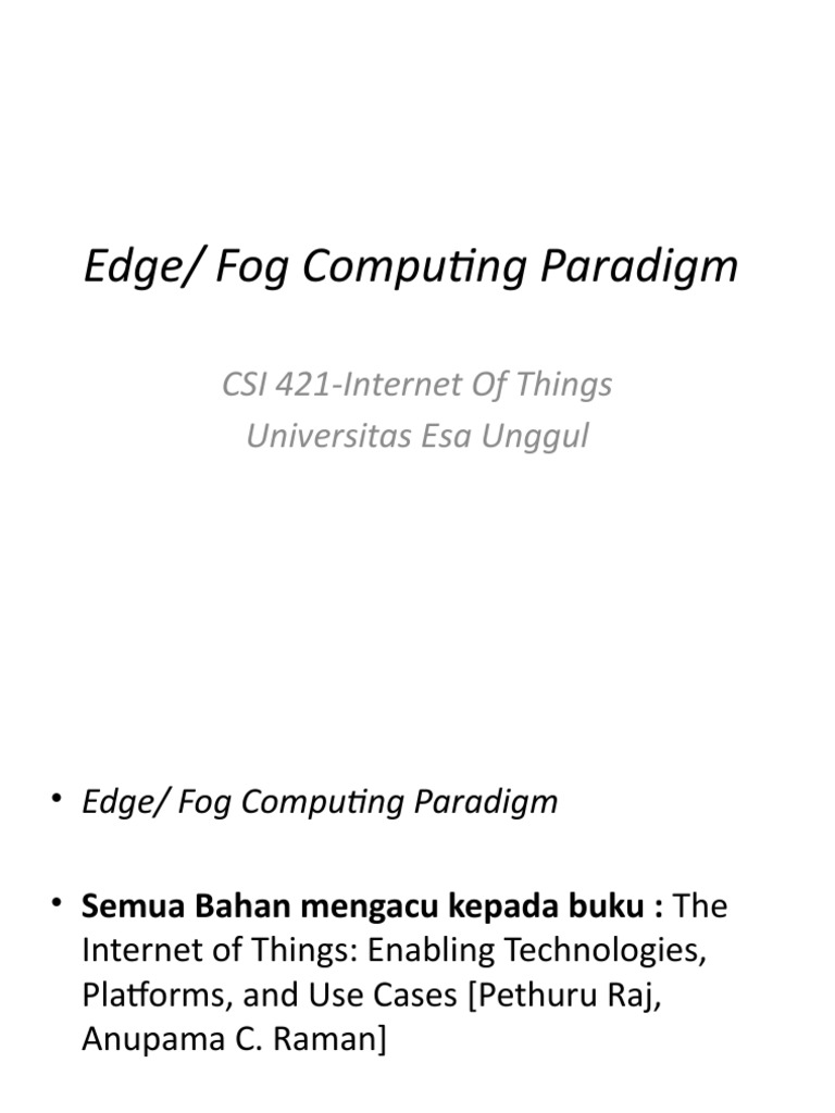 Understanding Edge and Fog Computing | PDF | Internet Of Things | Computer Network