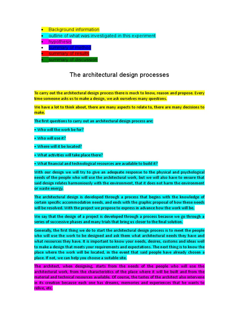 The Structure of An Abstract | PDF | Design | Idea