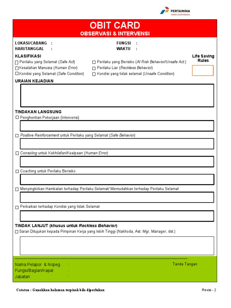 Format Obit Card | PDF