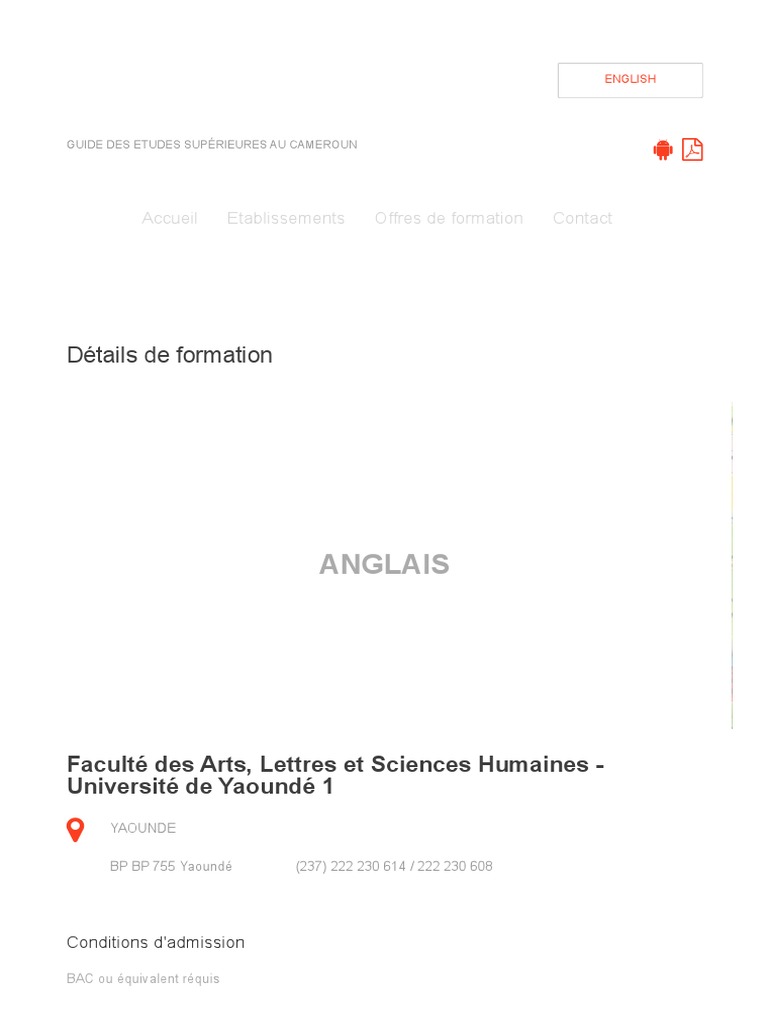 SupStudy - Guide Des Etudes Supérieures Au Cameroun | PDF | Diplôme académique | Academia