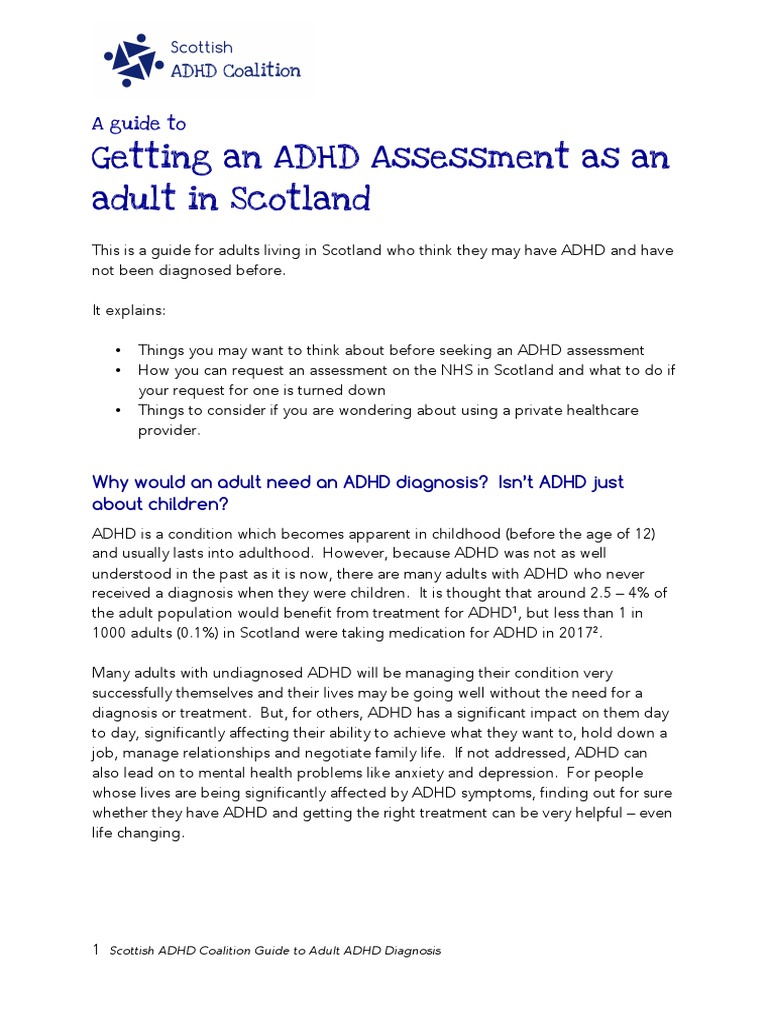 Guide To Adult ADHD Assessment July 2019 | Download Free PDF | Attention Deficit Hyperactivity ...