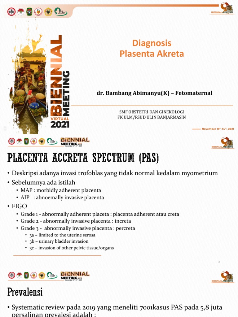 09.50 DR - Bambang A SP (OG) K-Diagnosis Plasenta Akreta | PDF