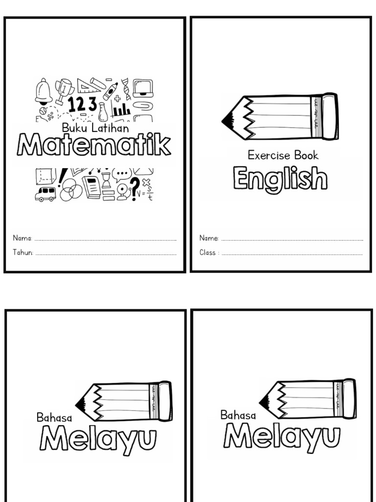 Label Buku Latihan | PDF