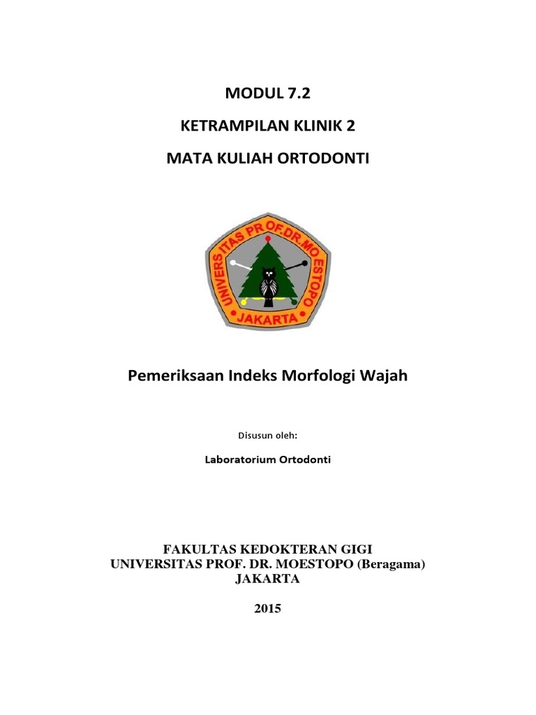 Pemeriksaan Indeks Morfologi Wajah | PDF | Kesehatan Holistik
