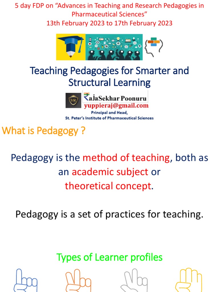 Teaching Pedagogies 5 Day FDP | PDF | Pedagogy | Learning