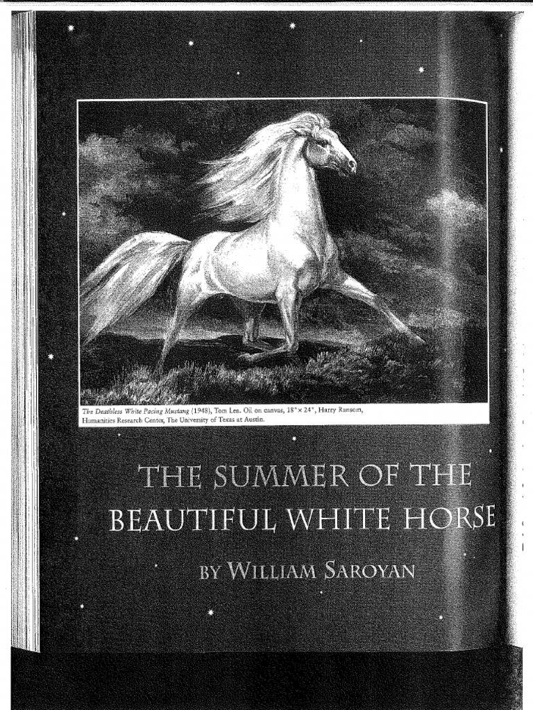 The Summer of The Beautiful White Horse | PDF