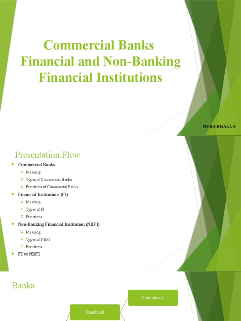 Commercial Banks, FI and NBIF | PDF | Banks | Non Bank Financial ...