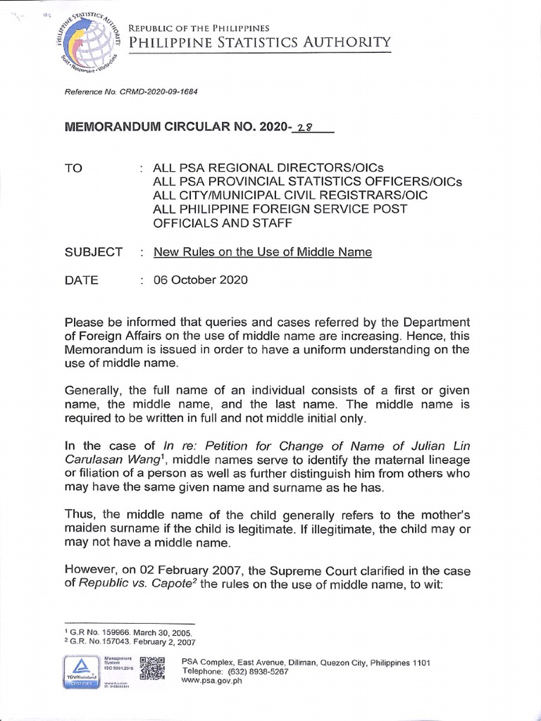 MC NO. 2020-28 | PDF