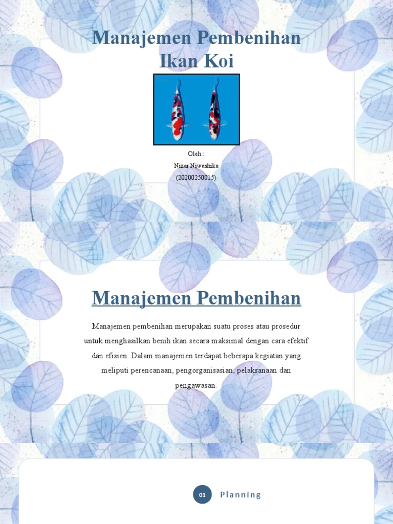 Manajemen Pembenihan Ikan Koi | PDF