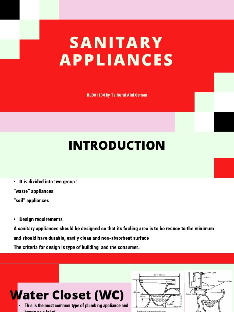 Topic 4 Sanitary Appliances | PDF | Sink | Shower